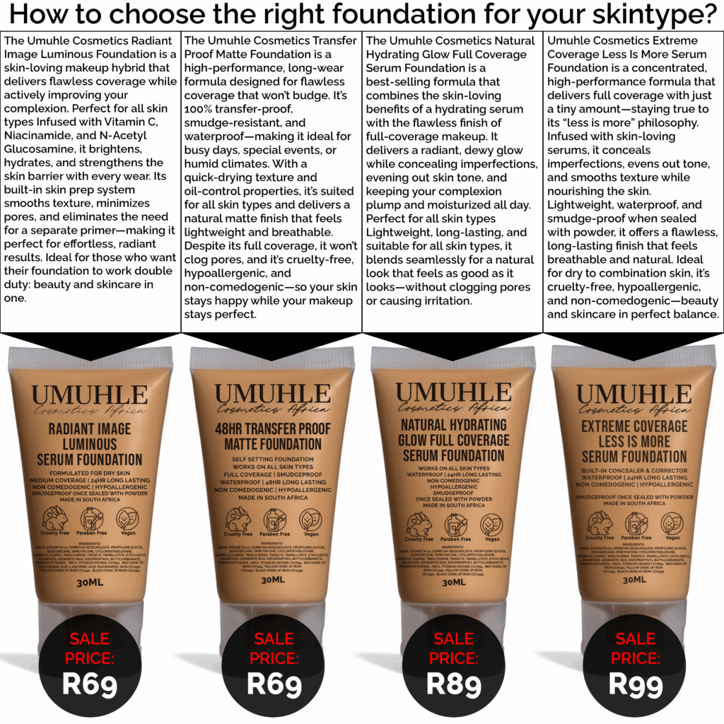 30ml Umuhle Extreme Coverage Foundation - Mooiste Meisie