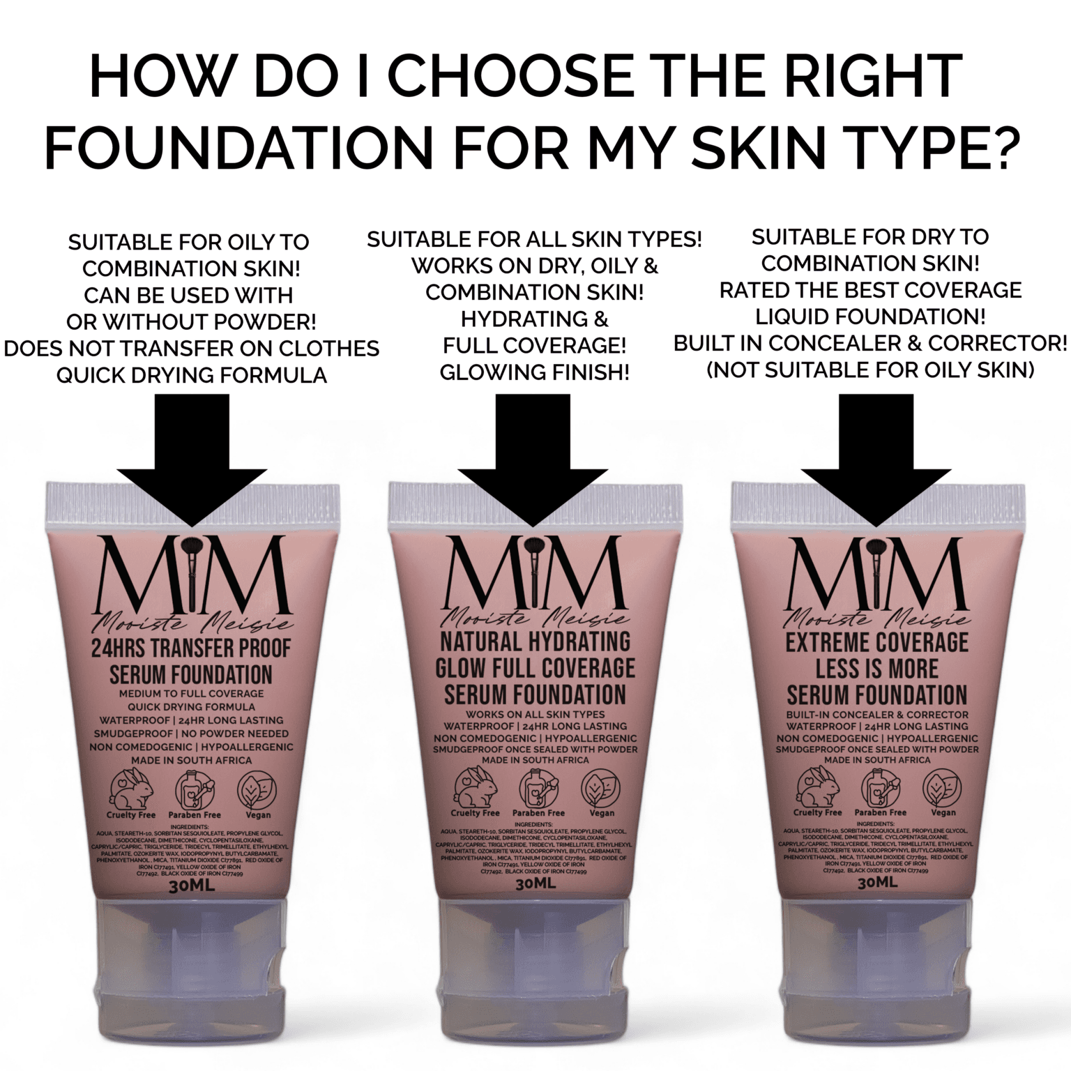 Hydrating Serum Full Coverage Foundation - Mooiste Meisie - Mooiste Meisie